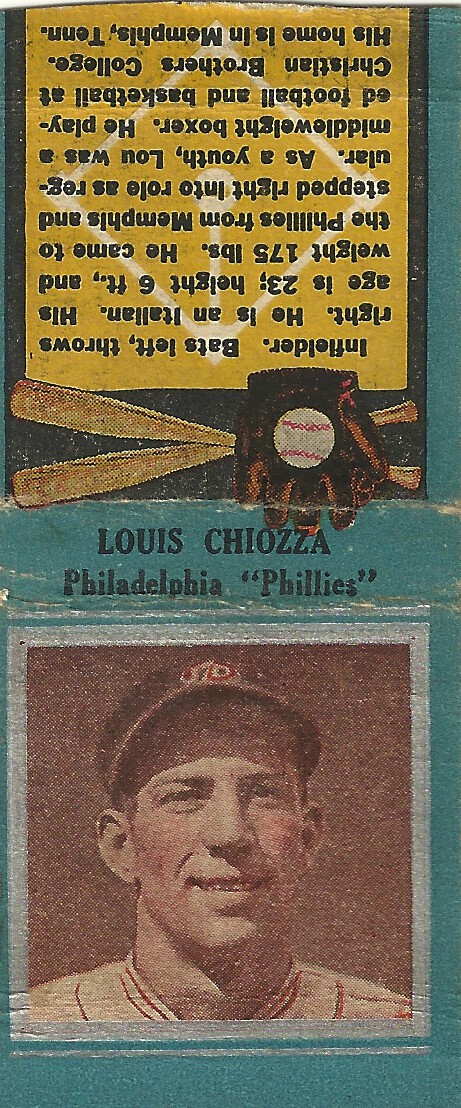 The Phillies Room: 1934 and 1935 Diamond Matchbooks