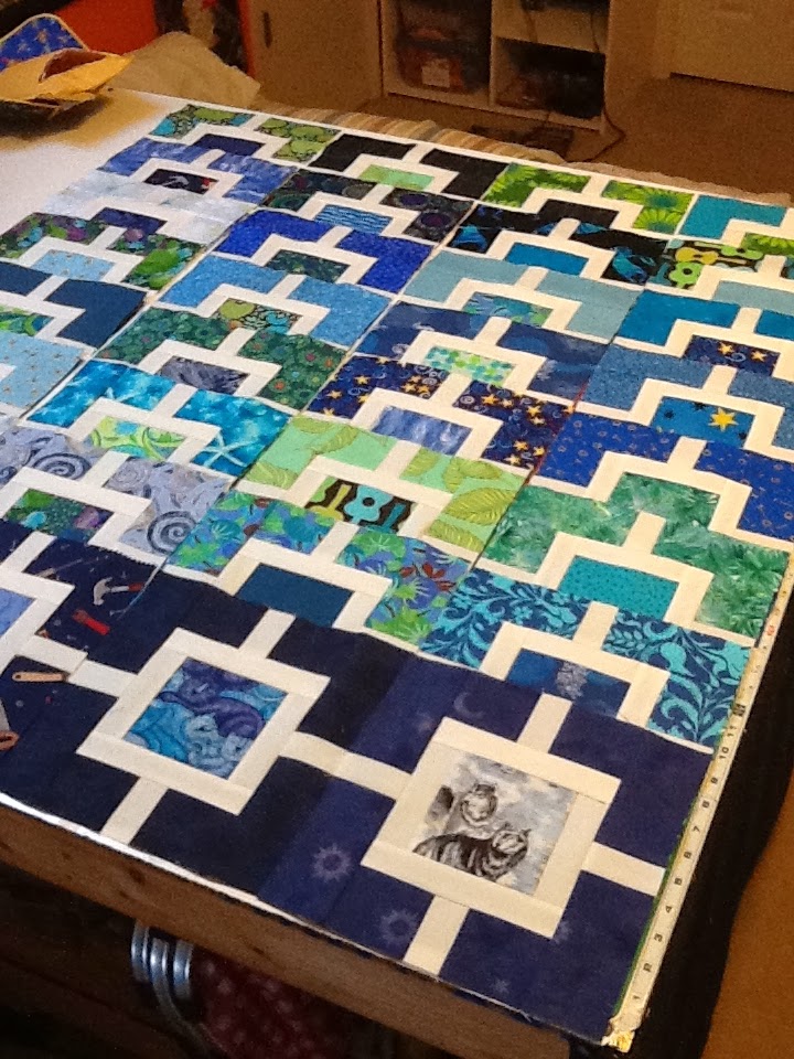 Studio Dragonfly: First Finish for 2014 - A Quilt for Adam