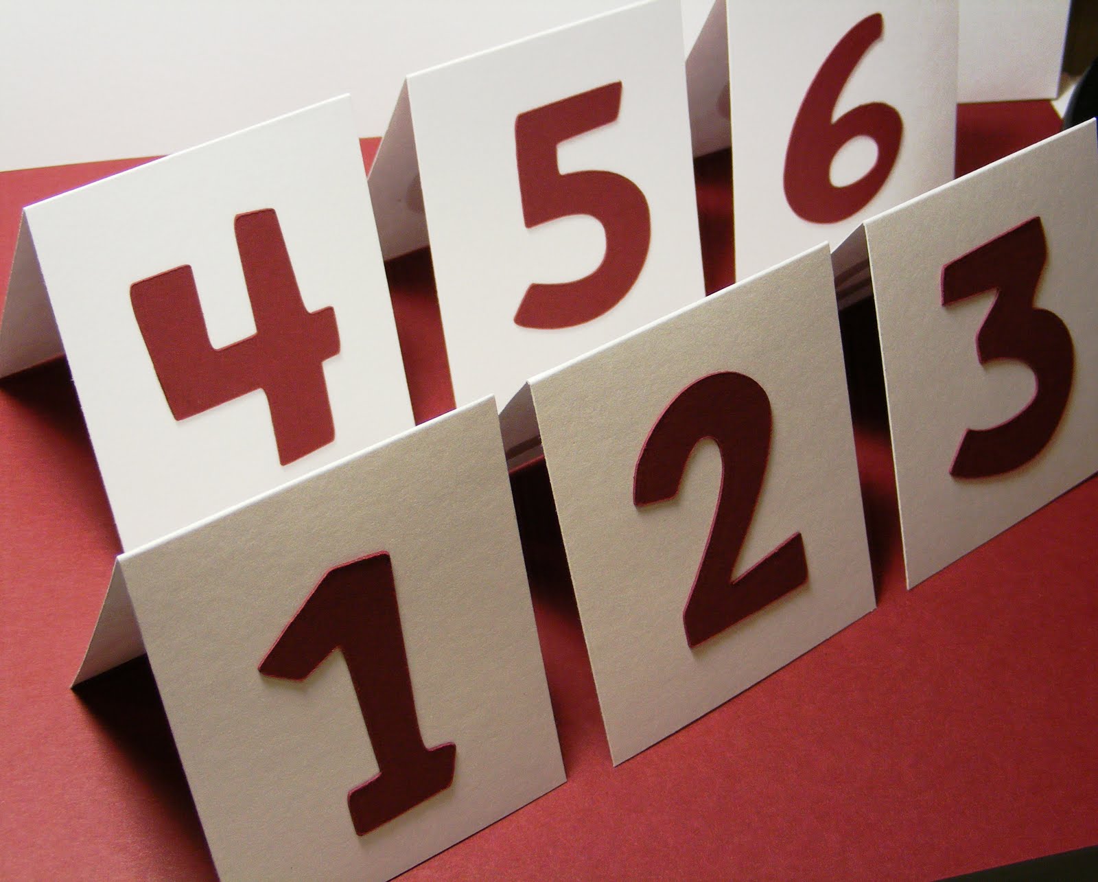 Simple Creations: Number Tent Cards