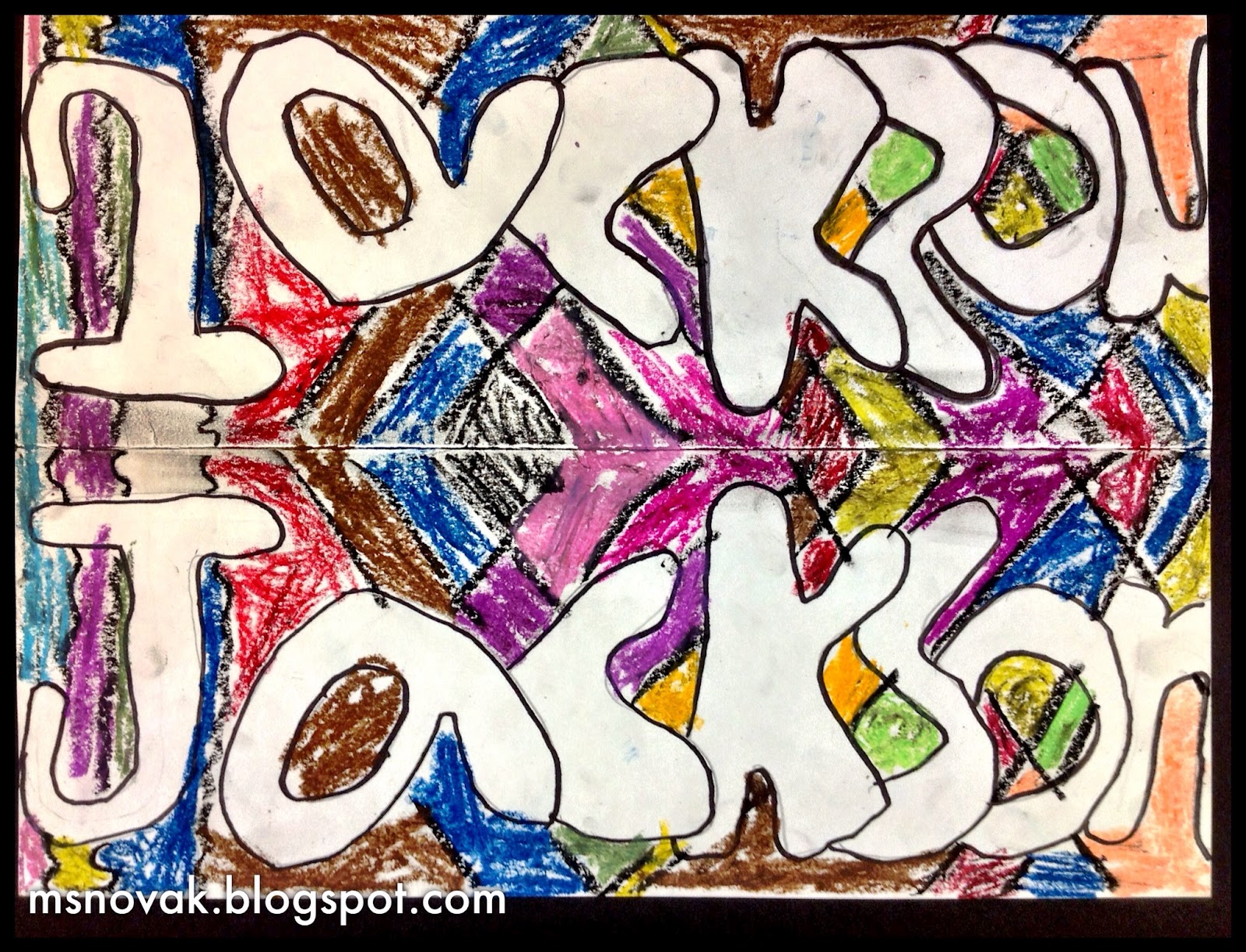 Organized Chaos: 3rd Grade Reflection Names