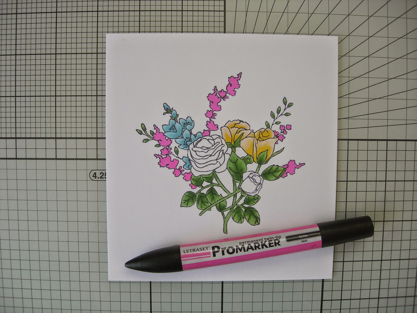 A Passion For Cards: Forget Me Not stamp card project