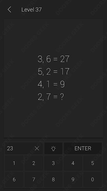 Math Level 37 Solution ~ Doors Geek