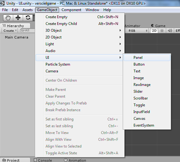 Unity Tutorial : UI Unity ~ Komponen UI Panel Unity Tutorial : UI Unity ~ Komponen UI Panel