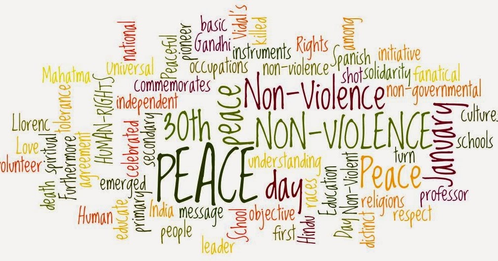 WE SPEAK ENGLISH TOO: SCHOOL DAY OF NON-VIOLENCE AND PEACE- 30th JANUARY