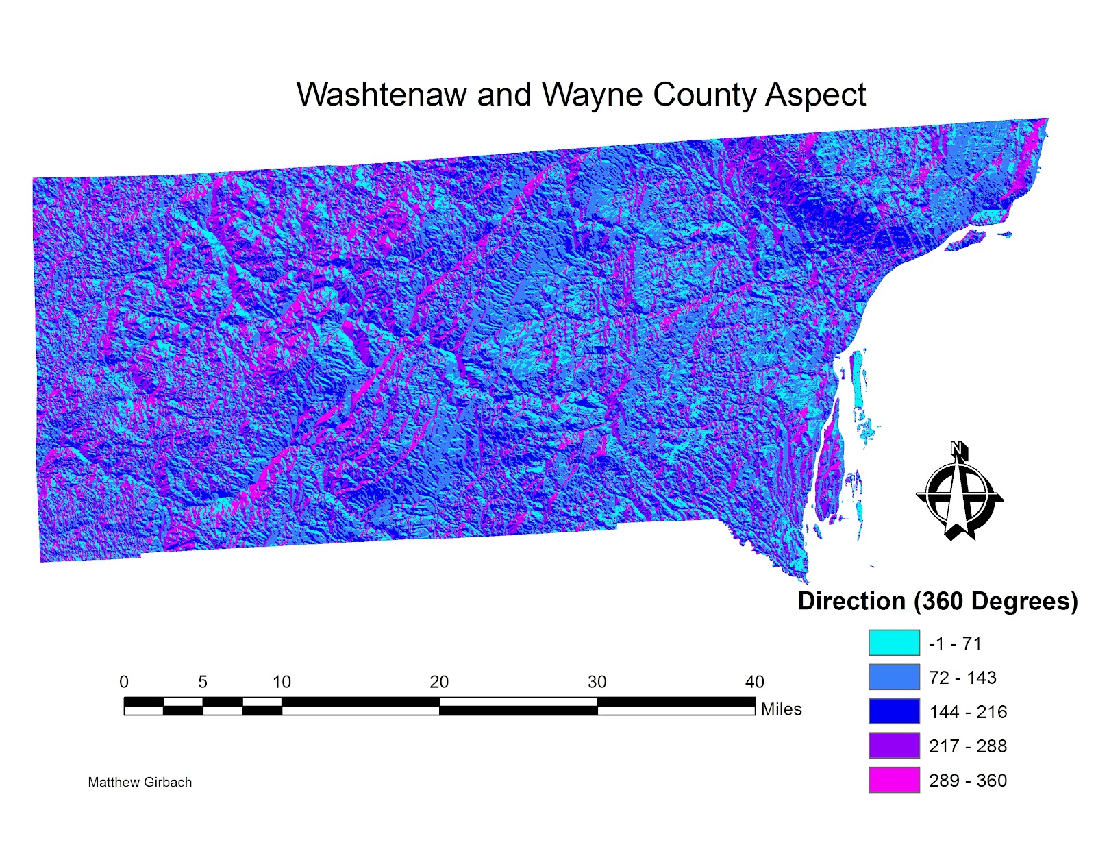 ArcGIS Assignments: Washtenaw and Wayne Maps