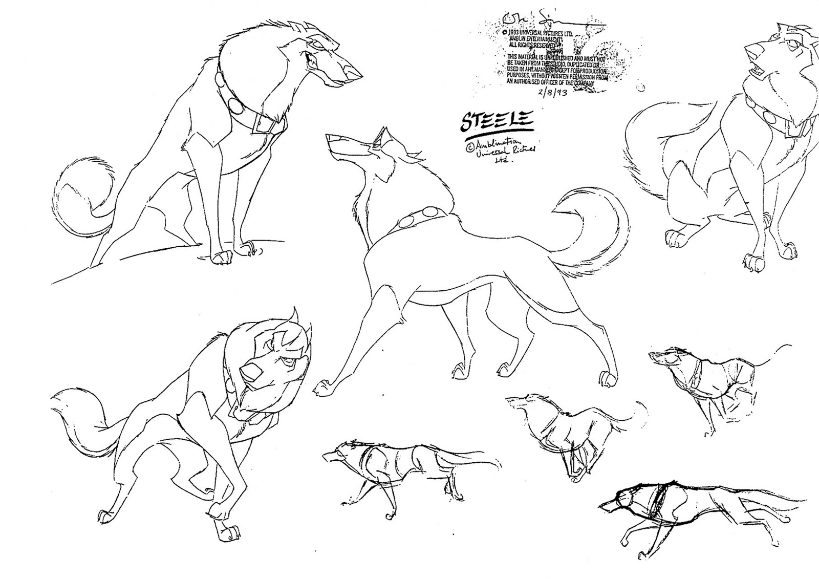 Cartoon Concept Design: CHARACTER DESIGN BALTO PART 4