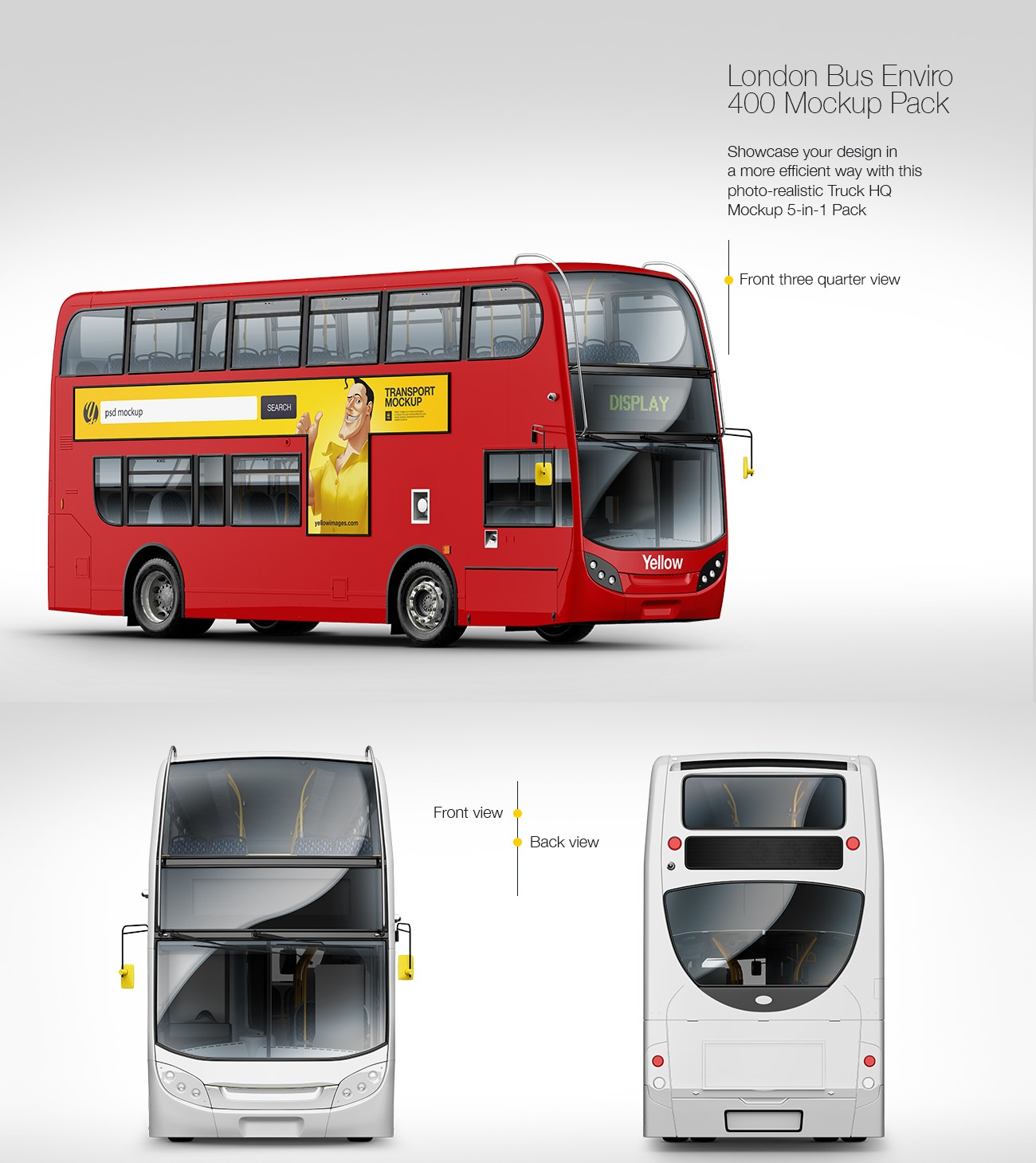160+ Best Bus Mockup Templates | Free & Premium