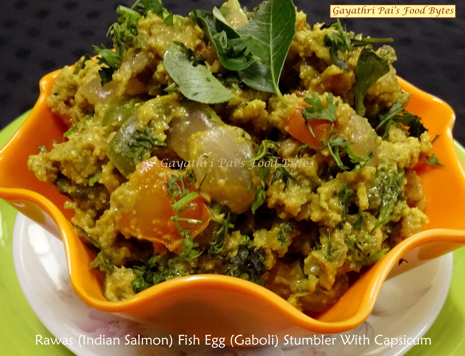 Gayathri Pai's Food Bytes: Rawas (Indian Salmon) Fish Egg (Gaboli ...