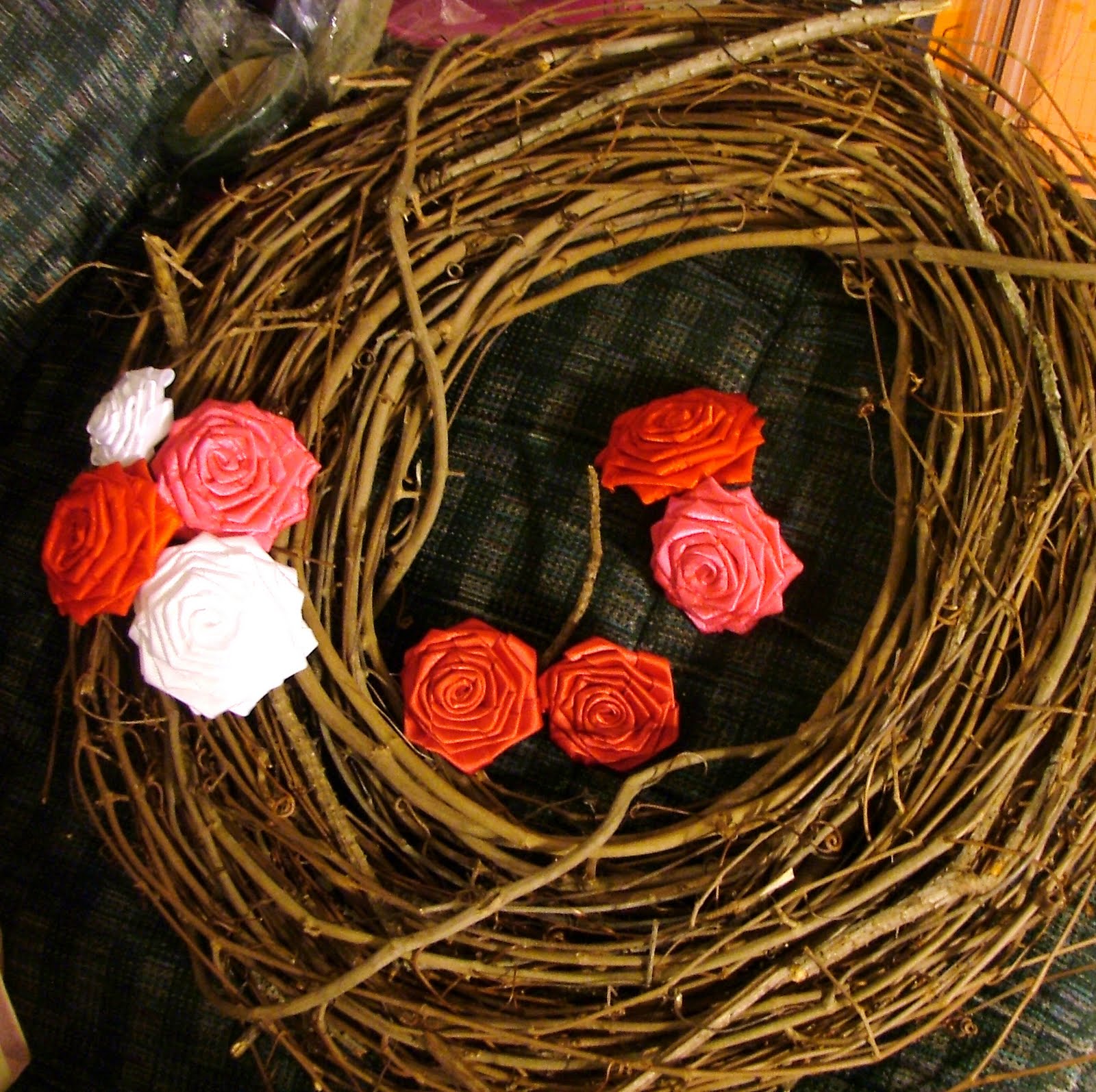 Andrea's Bow Cottage: Ribbon Roses