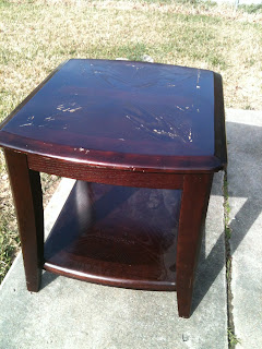 One day at a time.....: End table Redo