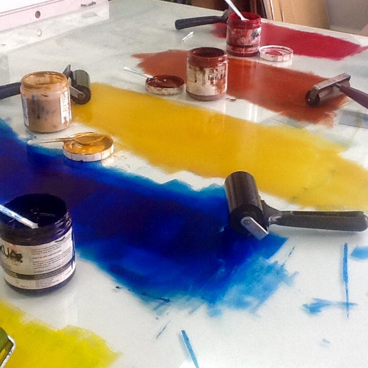 Kathy Boyle Printmaker: Oamaru Mixed Media Printmaking Workshop