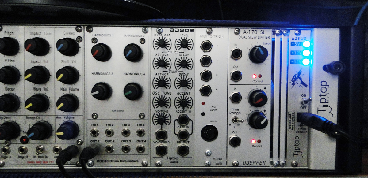 MATRIXSYNTH: TIPTOP MICRO ZEUS Eurorack System with 7 Modules