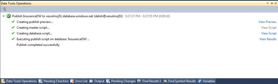 SQL Server SELECT: SQL Azure: Development Tools