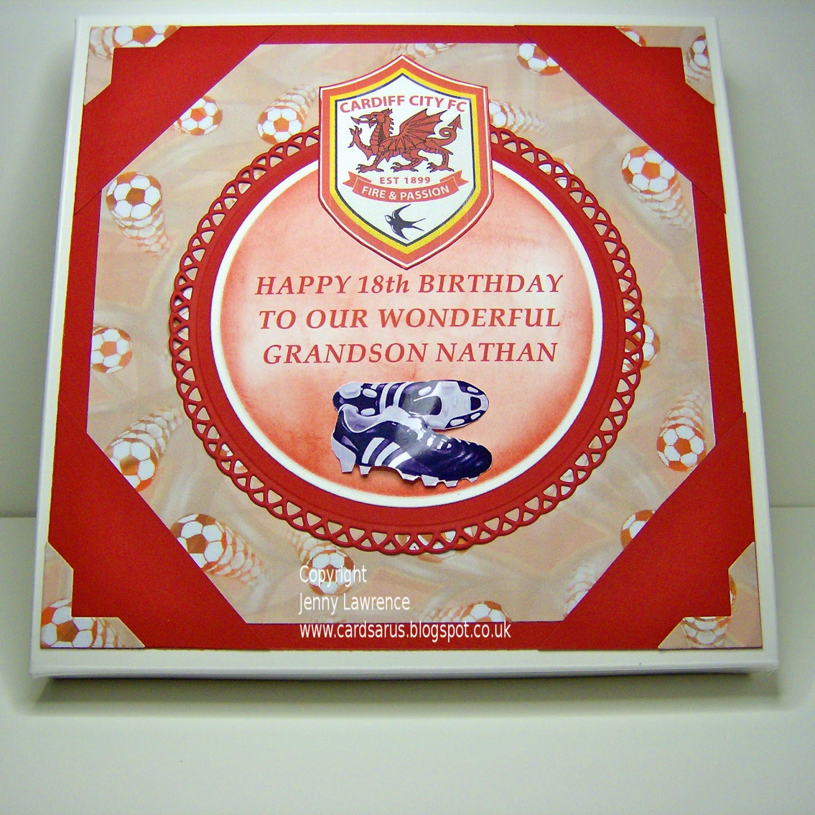 CARDSARUS: FOOTBALL BOOK CARD AND BOX