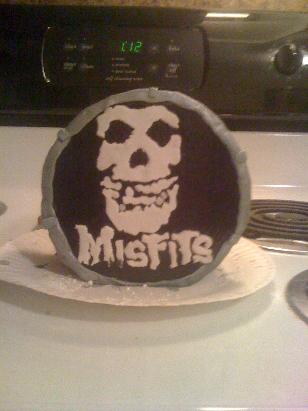 Adventures in Cake Decorating: Cake #2=Gabe's Misfits Drum Set Cake