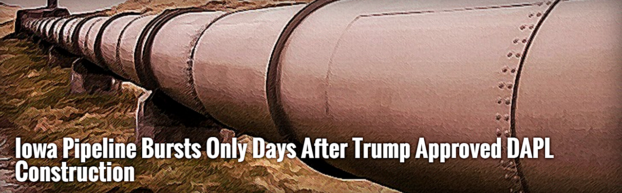 Facts or Friction: Iowa Pipeline Bursts Only Days After Trump Approved ...