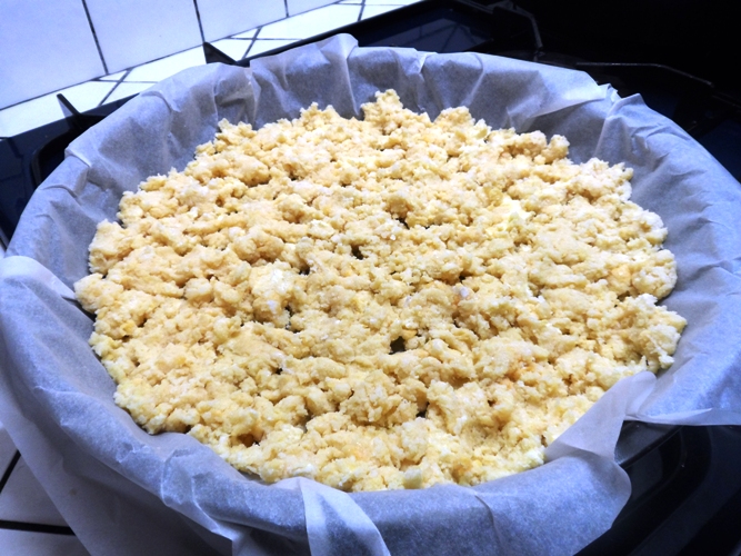 Perle di Cucina: SBRISOLONA CON CREMA DI RICOTTA E CIOCCOLATO FONDENTE