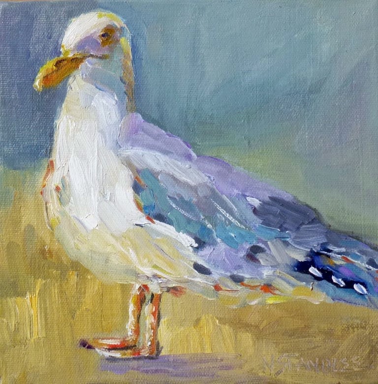Nancy Standlee Fine Art: Seagulls in Oil, Paintings for the Thirty ...