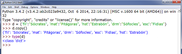 APRENDER A PROGRAMAR CON PYTHON: DICCIONARIOS Y SUS MÉTODOS