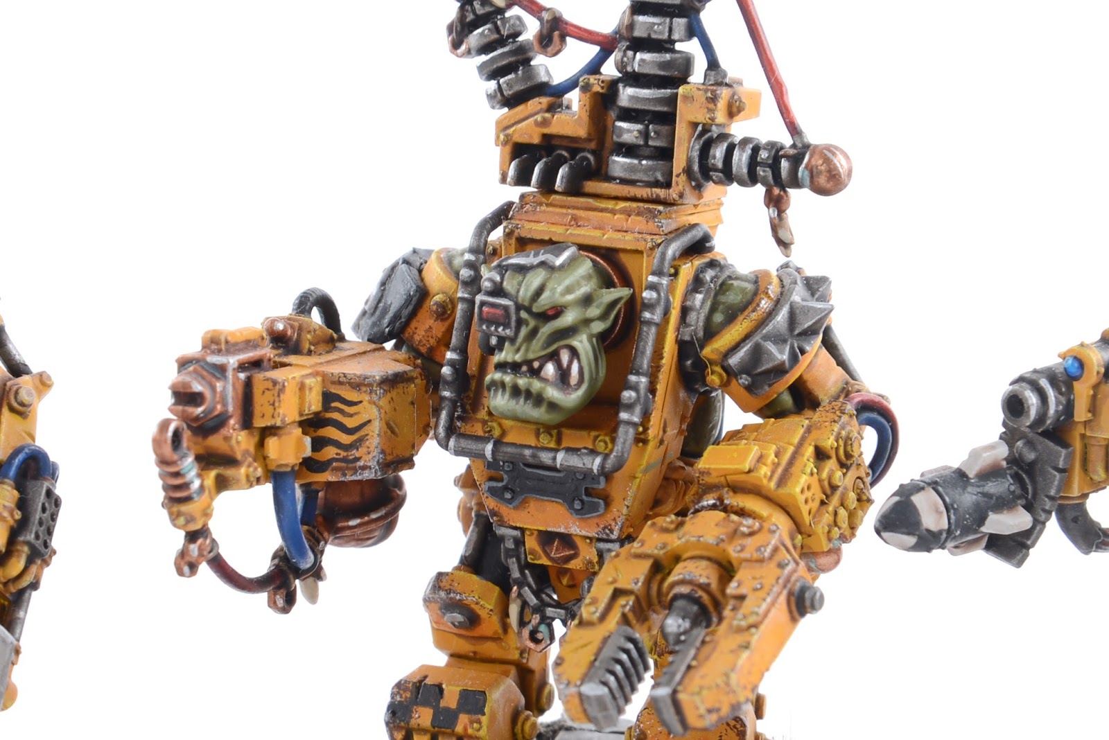 Showcase: Orks Meganobz with Big Mek by ComradeQuiche - Tale of Painters
