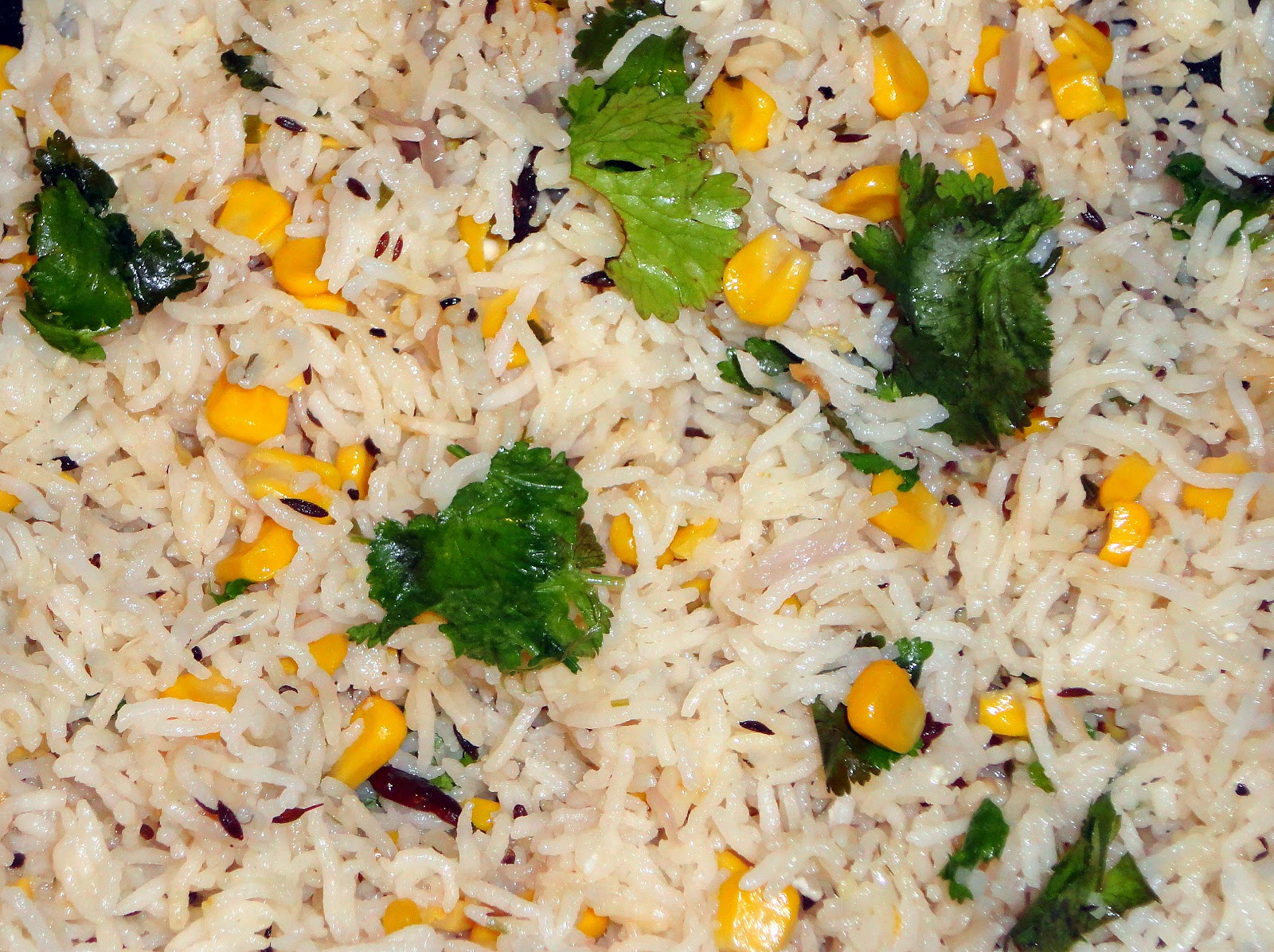 Cinnamon Log: Corn and Cottage Cheese Pulao