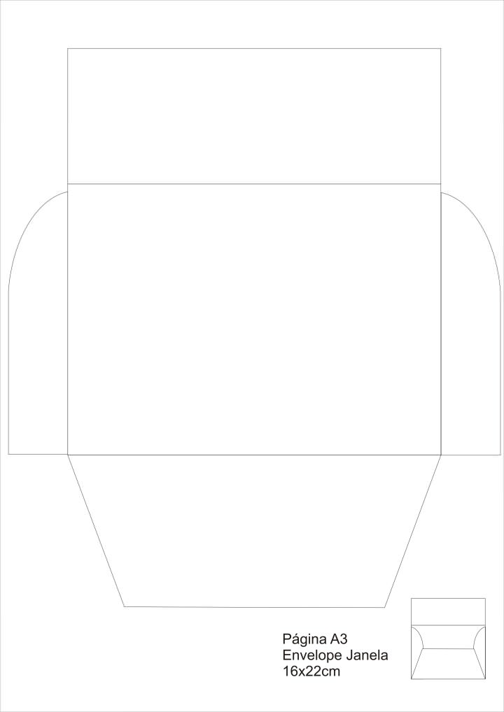 Molde de envelope de carta para imprimir e montar!-ESPAÇO EDUCAR