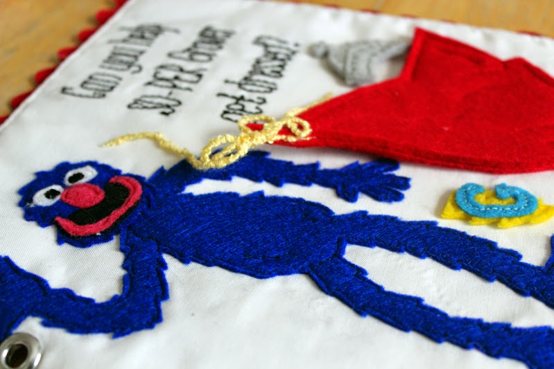 Get Your Craft On: Sesame Street Quiet Book- Super Grover