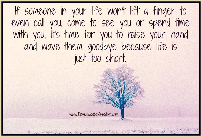 Daveswordsofwisdom.com: Waving Goodbye