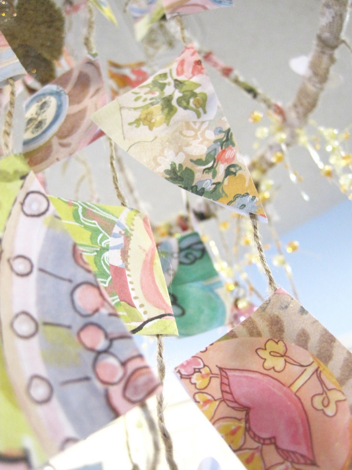 Everlasting Blooms: DIY paper chandelier