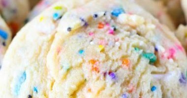 Super Soft Sprinkle Pudding Cookies | Sahara's Cooking
