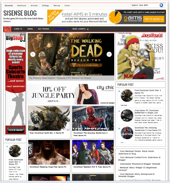 Sisense High CTR Premium Responsive Blogger Template