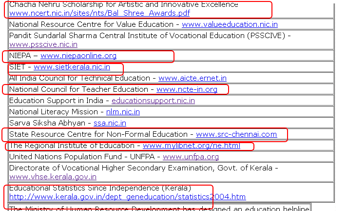 Teacher Education in India: SCERT website is not updated. Links leading ...