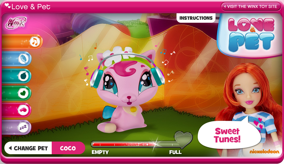 Nuevo juego Winx Club Love & Pet!! - Winx Club All