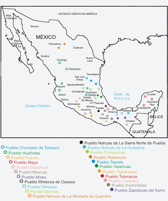 Cultura Huichol o Wirrarika: Ubicación geográfica.