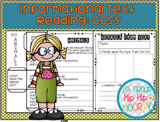 1st Grade Hip Hip Hooray!: Reading: Informational Text Assessment ...