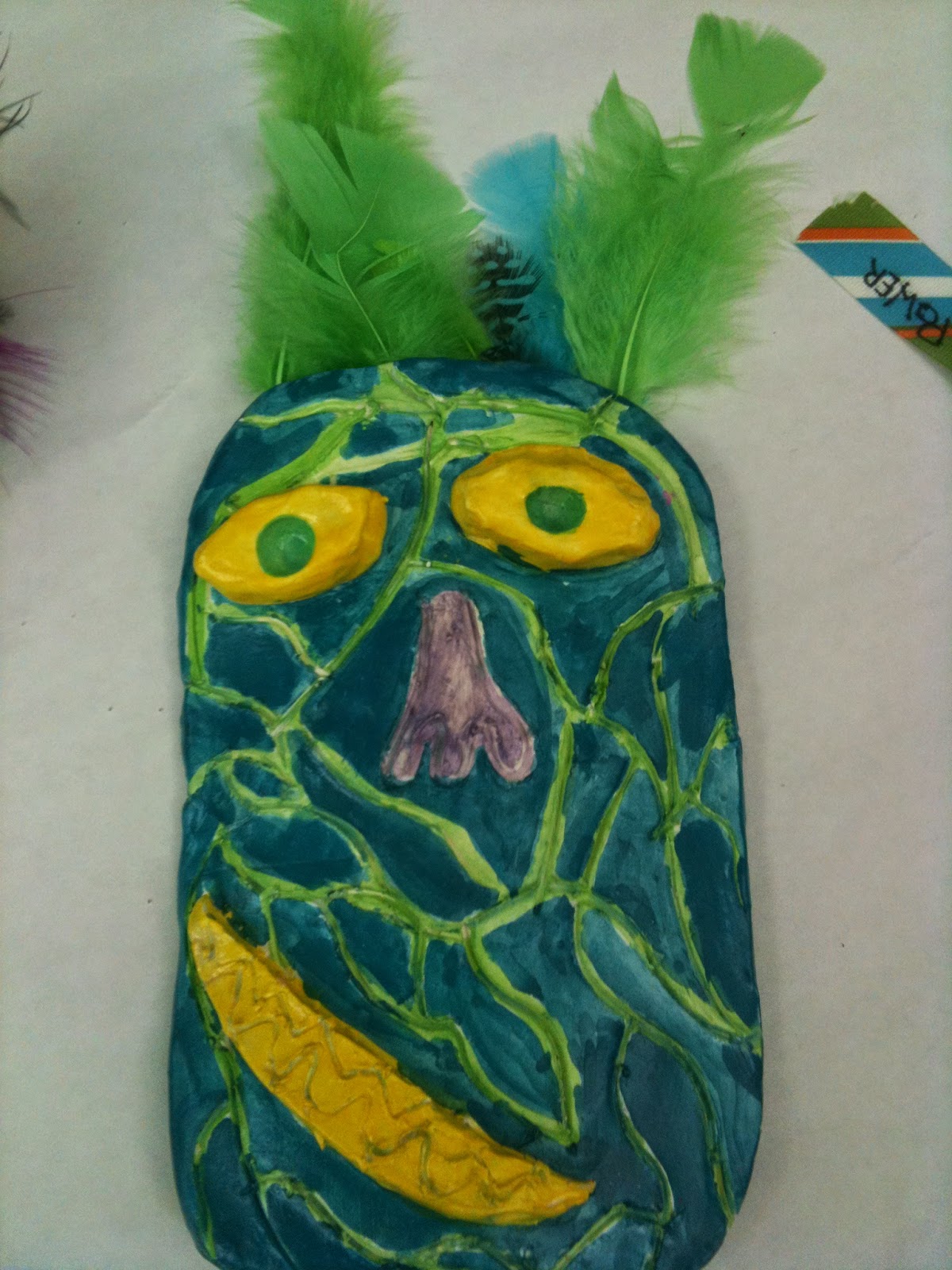Art Room Blog: 4th and 5th Grade Clay Picasso Masks...