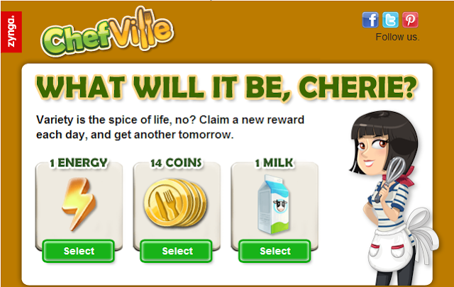 ChefVille: ChefVille Daily Bonus