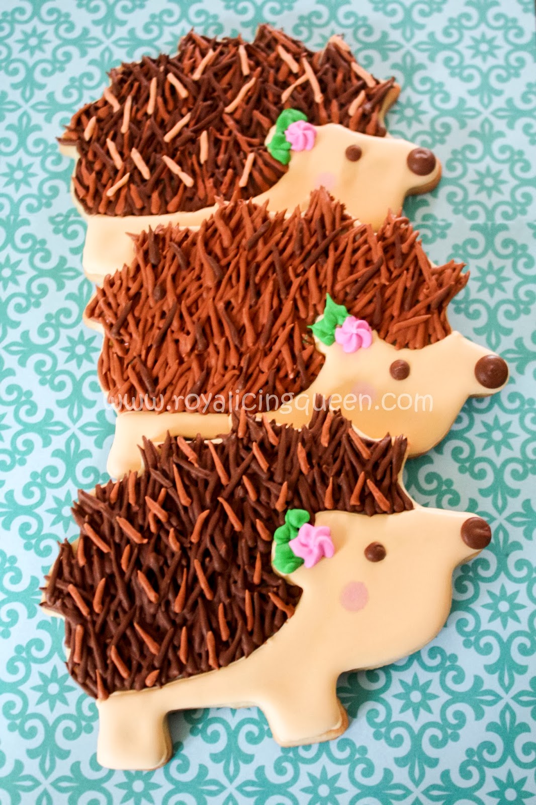 The Royal Icing Queen: Hedgehog Cookies