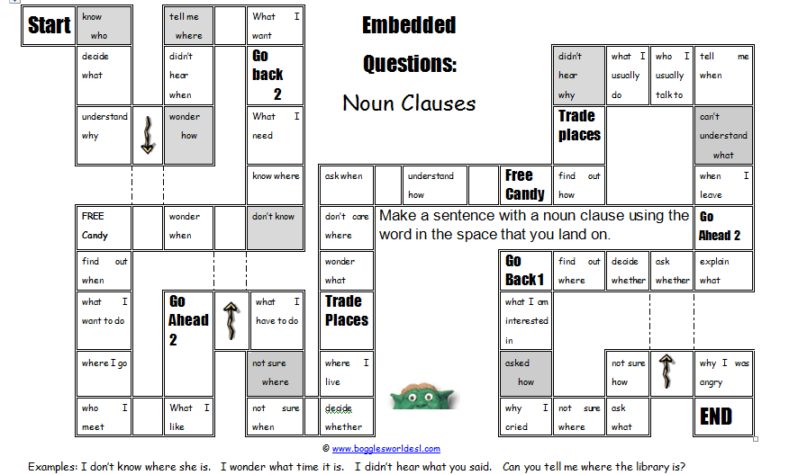ET: Embedded questions
