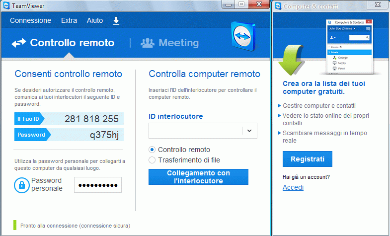 Andrea Marzaloni | blog di informatica: Teamviewer - Controllo remoto ...