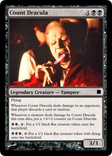 Magic the Gathering fan-made cards: Count Dracula (Count Dracula movies)