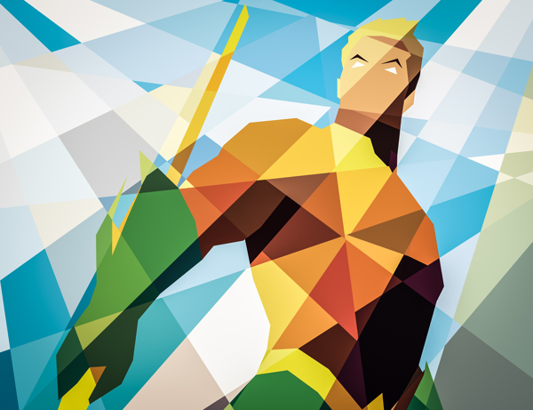 DC Arte poligonal por Eric Dufresne | Imagens - Tropa Dercy