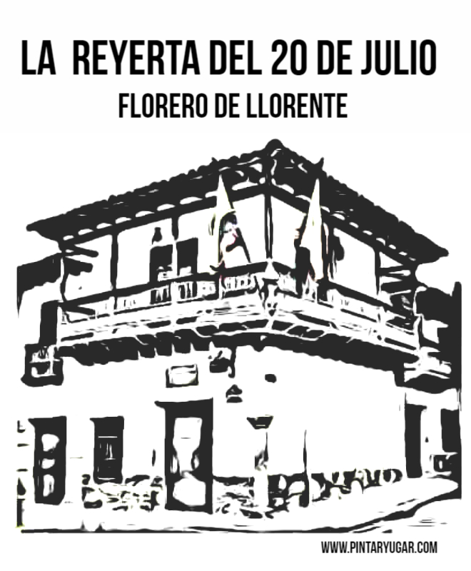 colorear Florero de Llorente Colombia - colorear tus dibujos