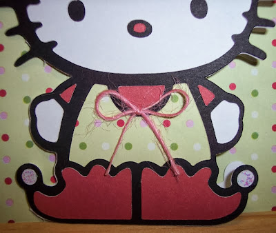 Carson's Creations: Hello Kitty Shape Card for My Craft Spot Challenge