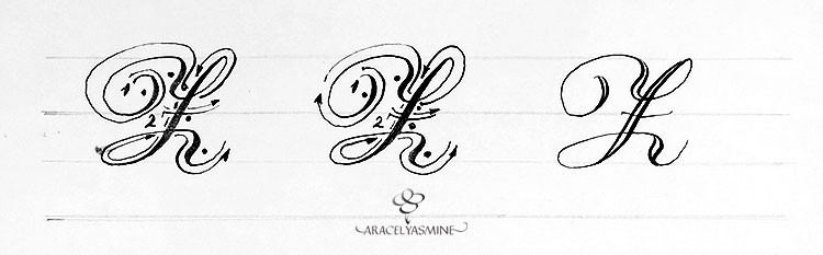 Caligrafía copperplate, ¿cómo escribir la letra "Z"? | Aracelyasmine ...