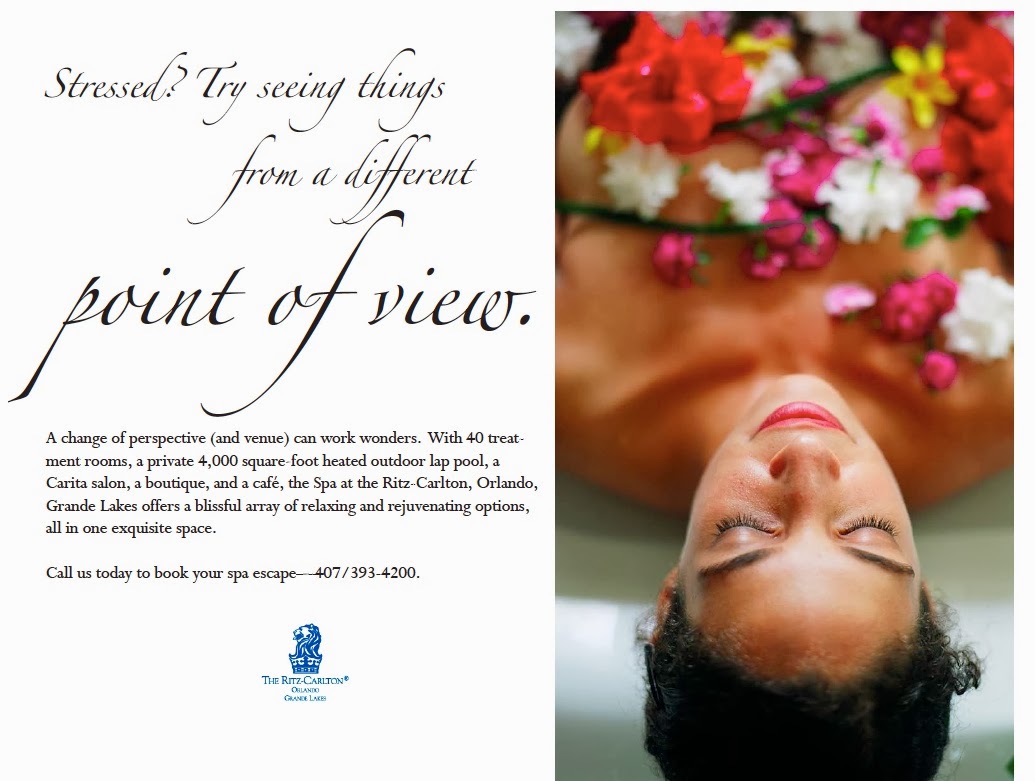 Ritz-Carlton Spa ads (Series of 3)