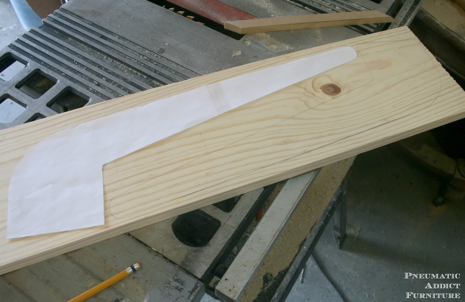 Modern 3 Leg End Table: One Board Challenge | Pneumatic Addict