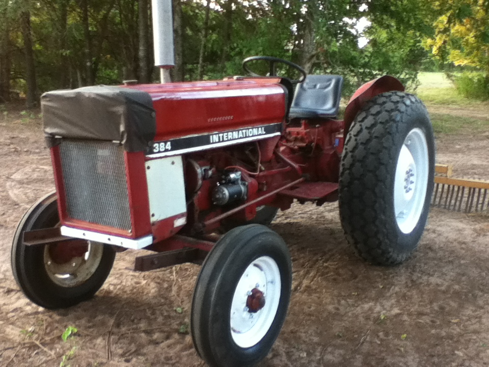 Me and my International 384 Diesel Tractor