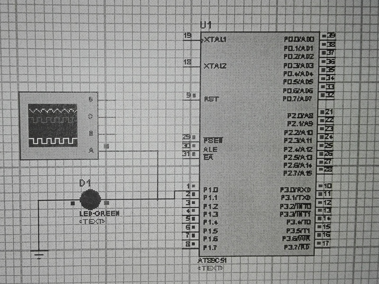 LED interfacing with 8051 - Assembly Program Code - Proteus Stimulation ...