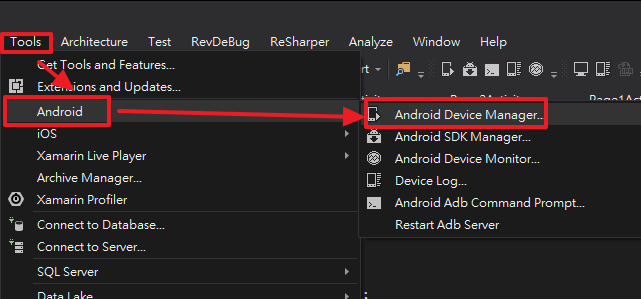 Xamarin Android 無法開啟 Android Device Manager